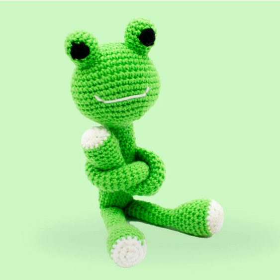 DIY Amigurumi Frog Knit or Crochet Kit| Frawleys Variety